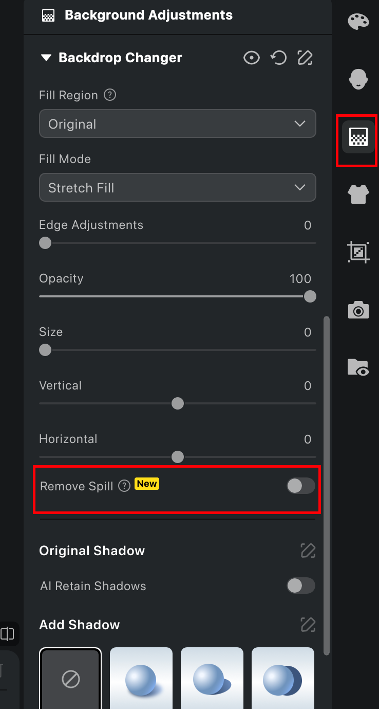 Background Adjustments Module – Backdrop Changer – EVOTO SUPPORT
