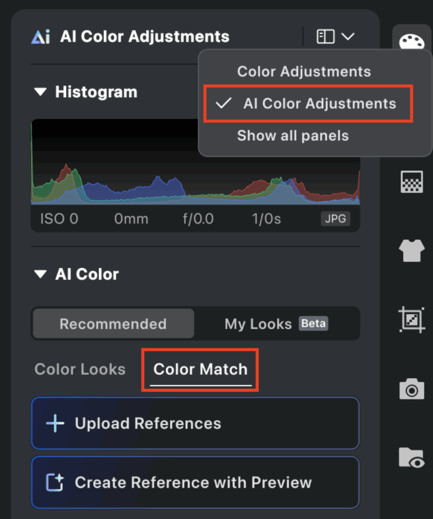 AI Color Match – EVOTO SUPPORT