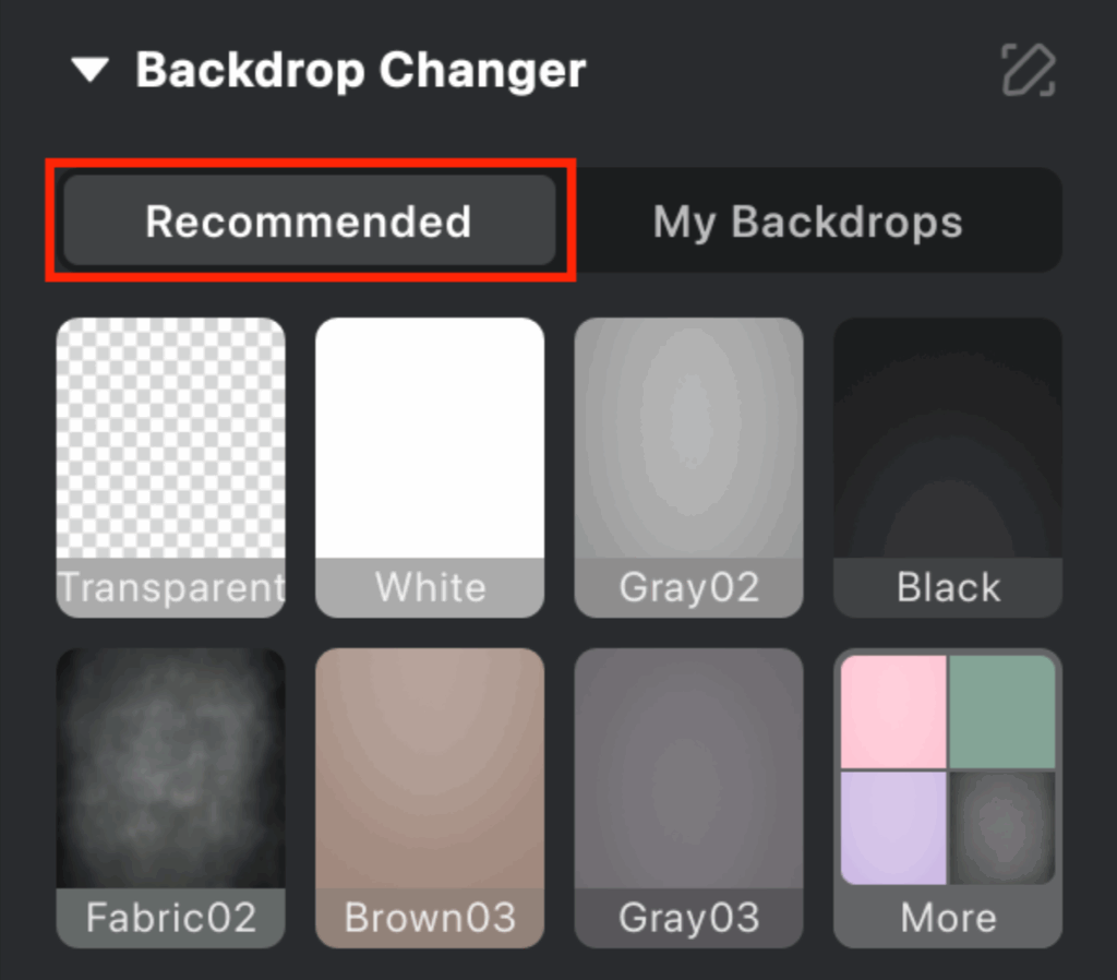 Background Adjustments Module – Backdrop Changer – EVOTO SUPPORT