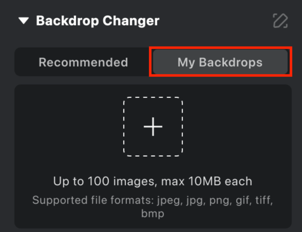 Background Adjustments Module – Backdrop Changer – EVOTO SUPPORT