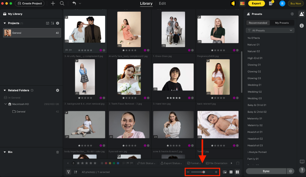 Library Workspace Overview – EVOTO SUPPORT